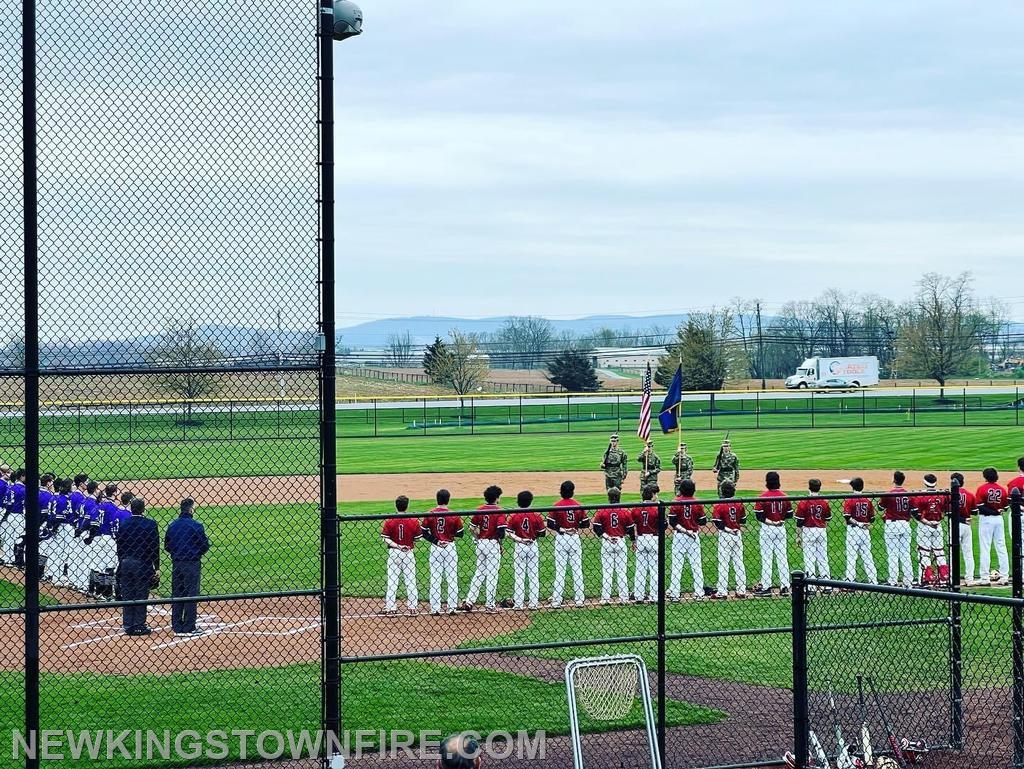 CV Baseball Honors First Responders - New Kingstown Fire Company