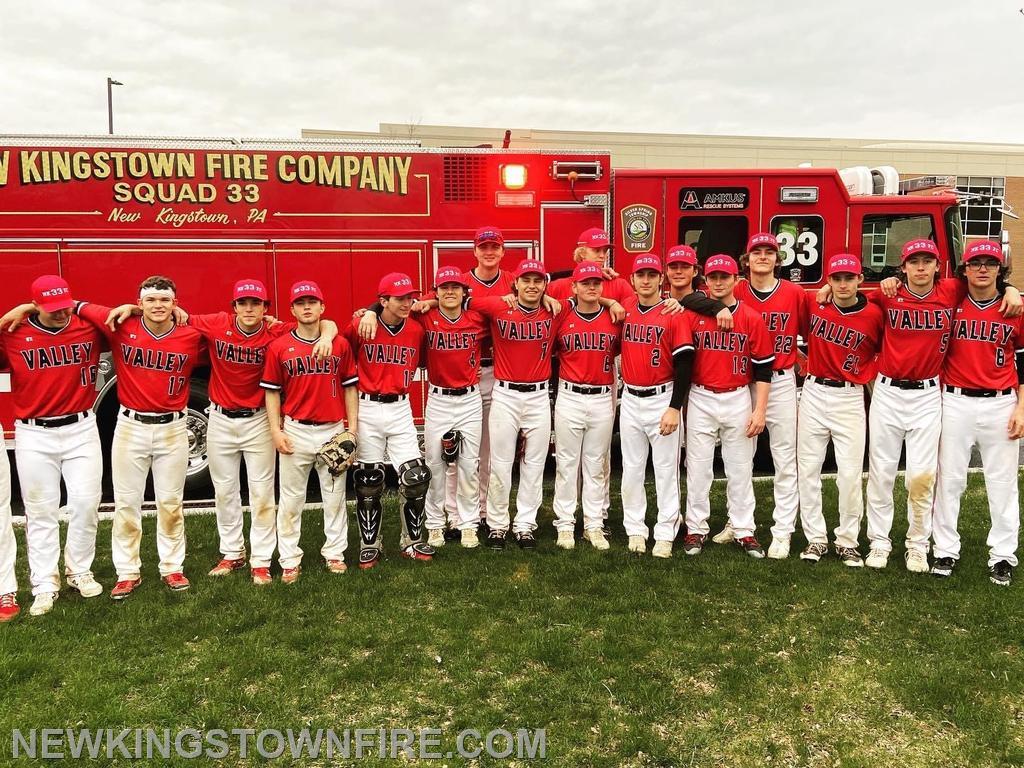 CV Baseball Honors First Responders - New Kingstown Fire Company