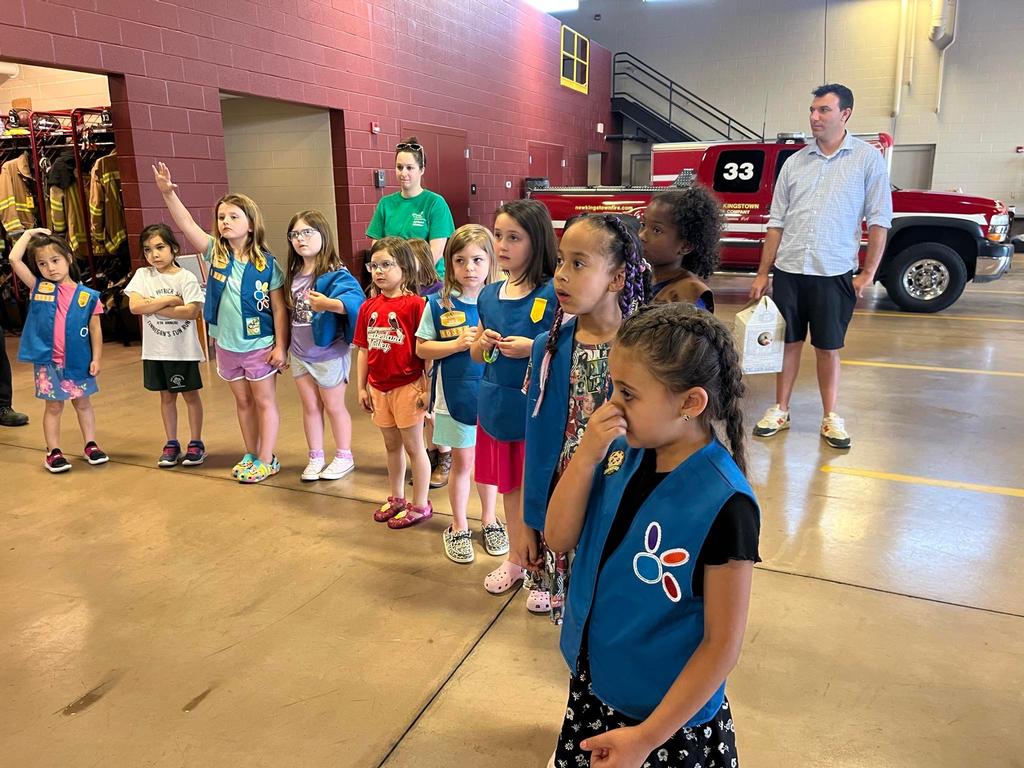 Daisy Scout Visit - New Kingstown Fire Company